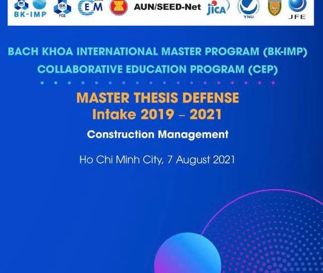 BẢO VỆ LUẬN VĂN TỐT NGHIỆP HỌC VIÊN CHƯƠNG TRÌNH THẠC SĨ CHẤT LƯỢNG CAO HK202 - BK-IMP ...