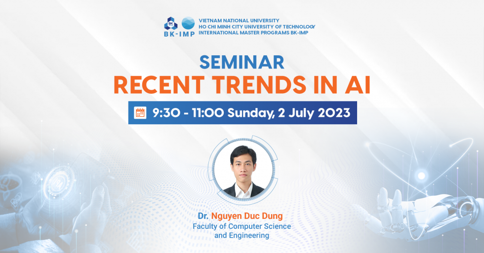 RECENT TRENDS IN AI - BK-IMP: International Master Programs