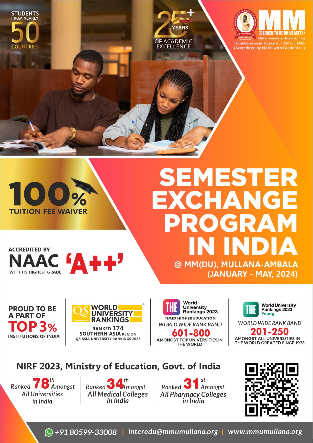Semester exchange program in India - BK-IMP: International Master Programs